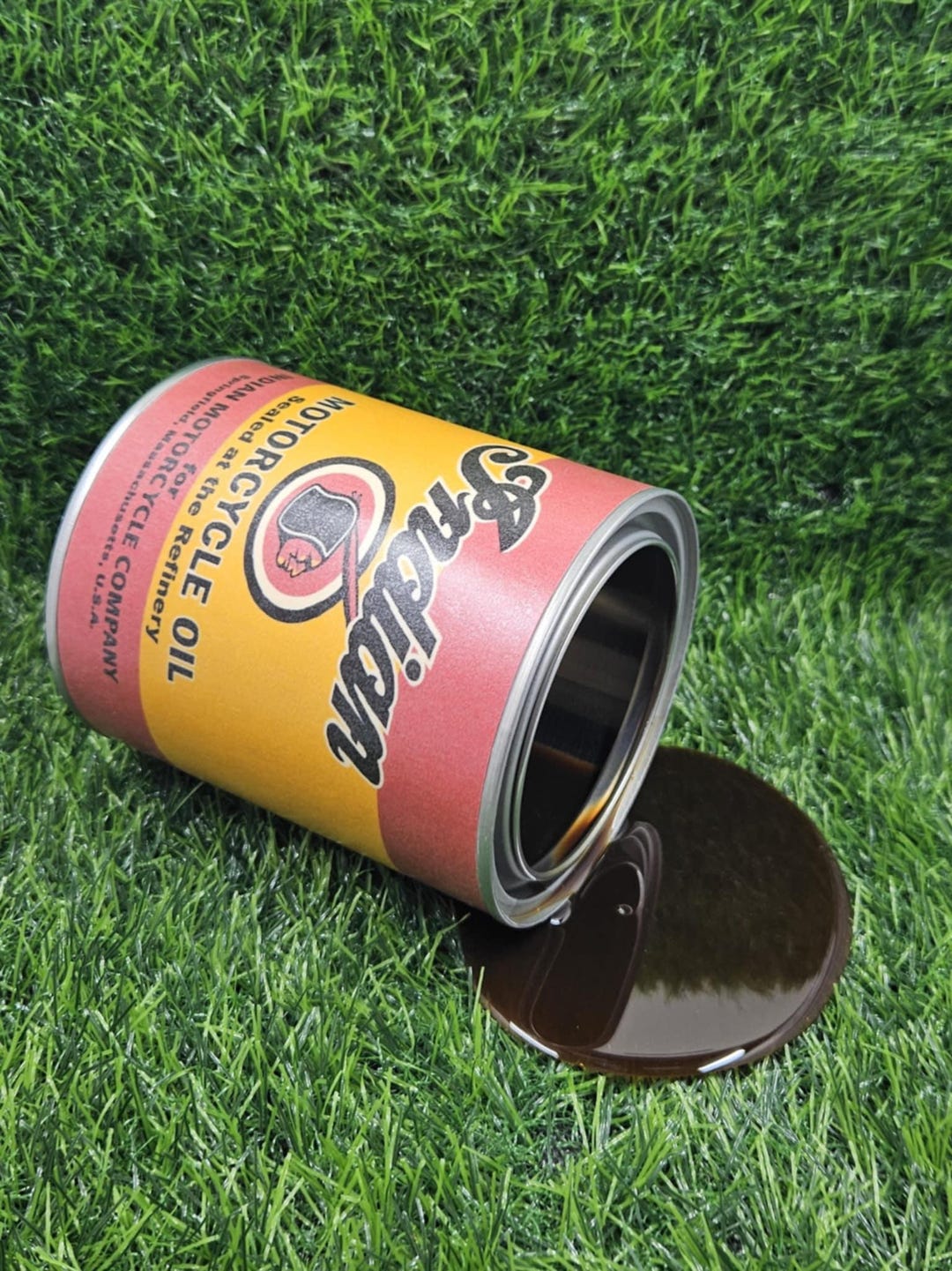 Vintage Can, Oil Spill Prank / Prop Indian - Etsy