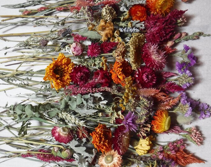 Dried Flower Box, Dried Flower Stems, DIY Wedding Decor, Vase Filler ...