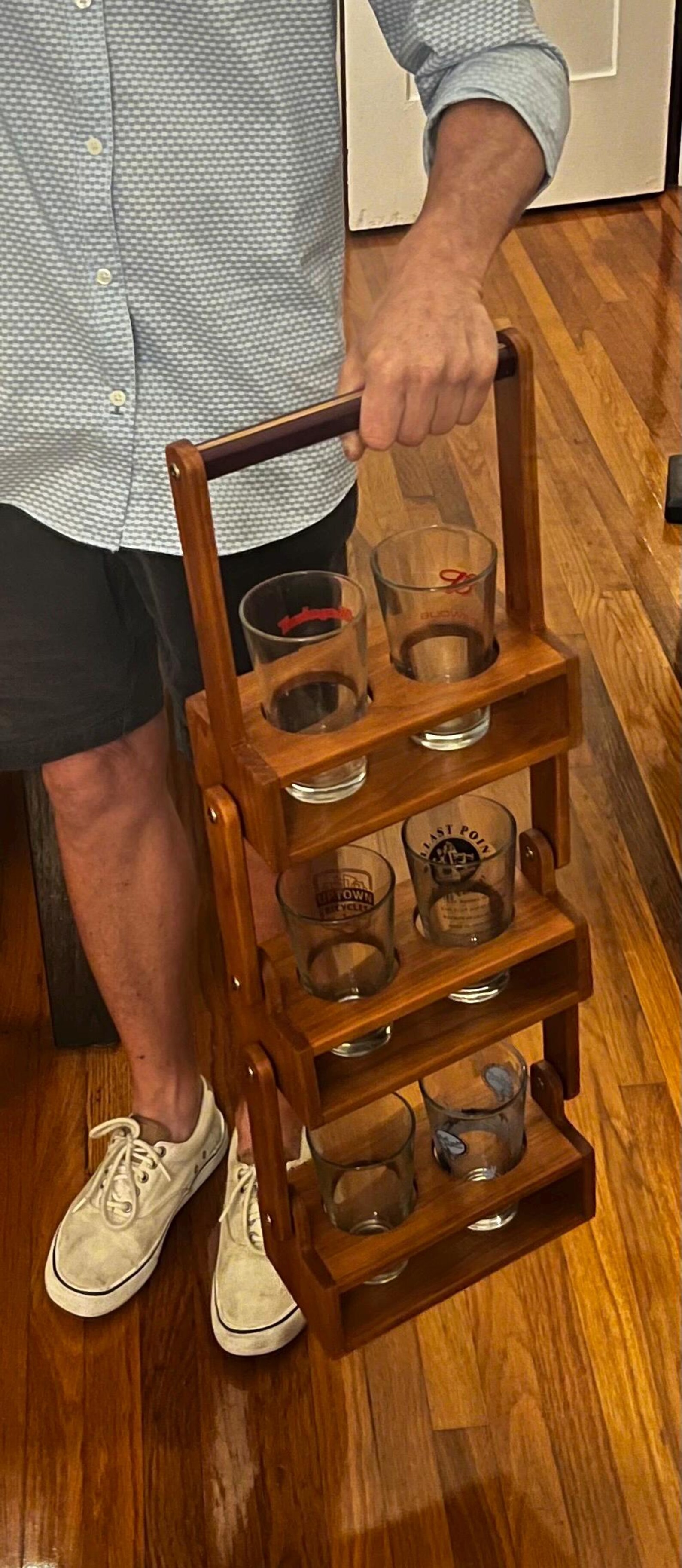 Hanging Ladder Wooden Drink Caddy Beverage Server - Etsy