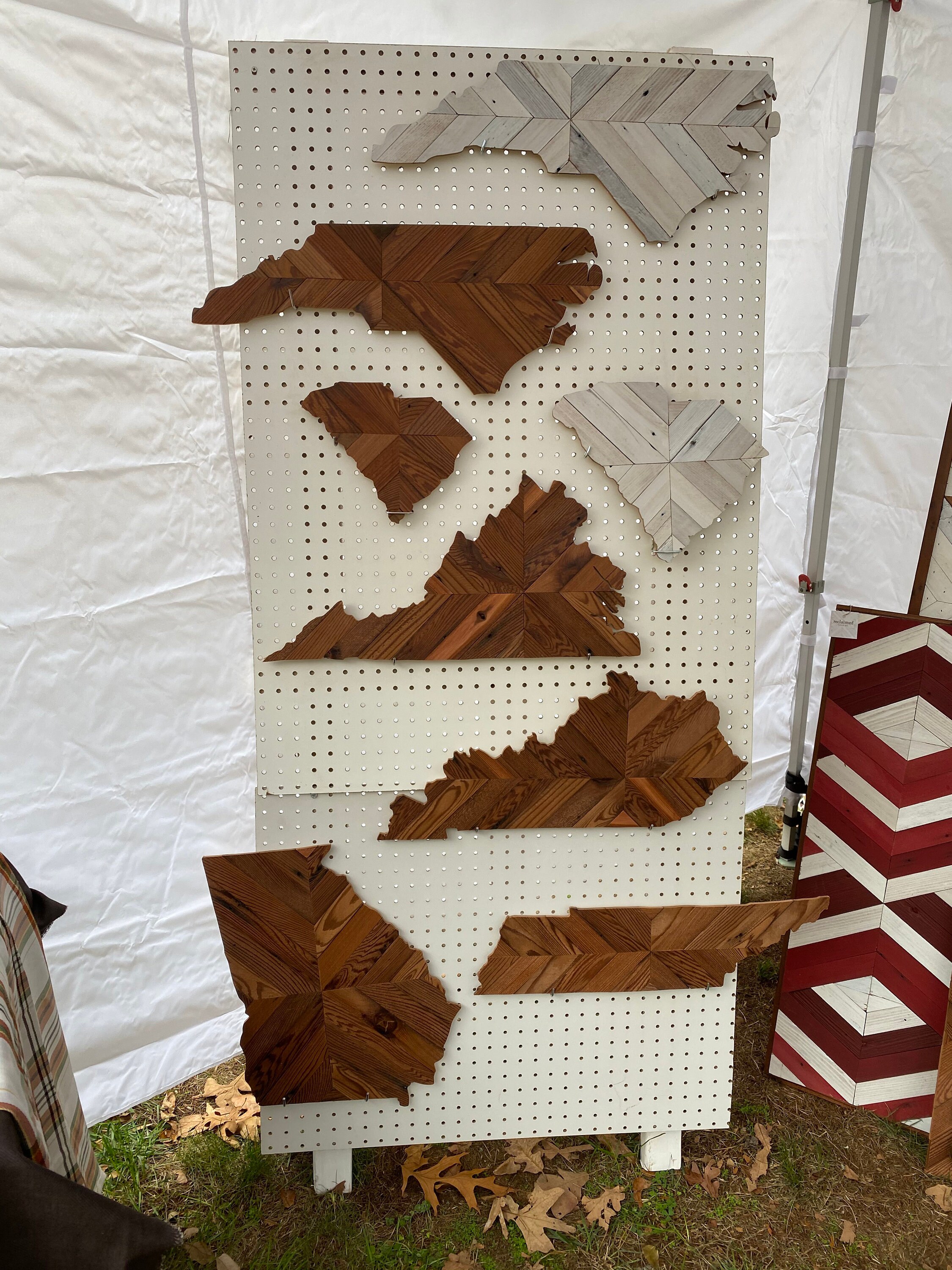 Kentucky Sign, Wood State Cutout, Reclaimed Redwood, State Wall Art - Etsy