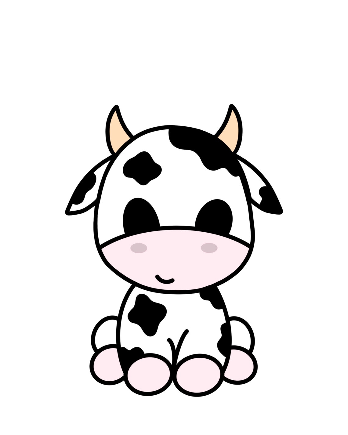 Cow Design Print - Etsy