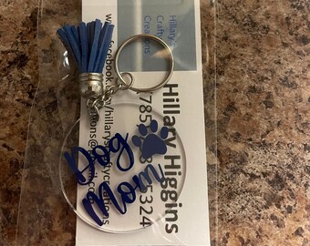 Dog Mom Keychain - Etsy