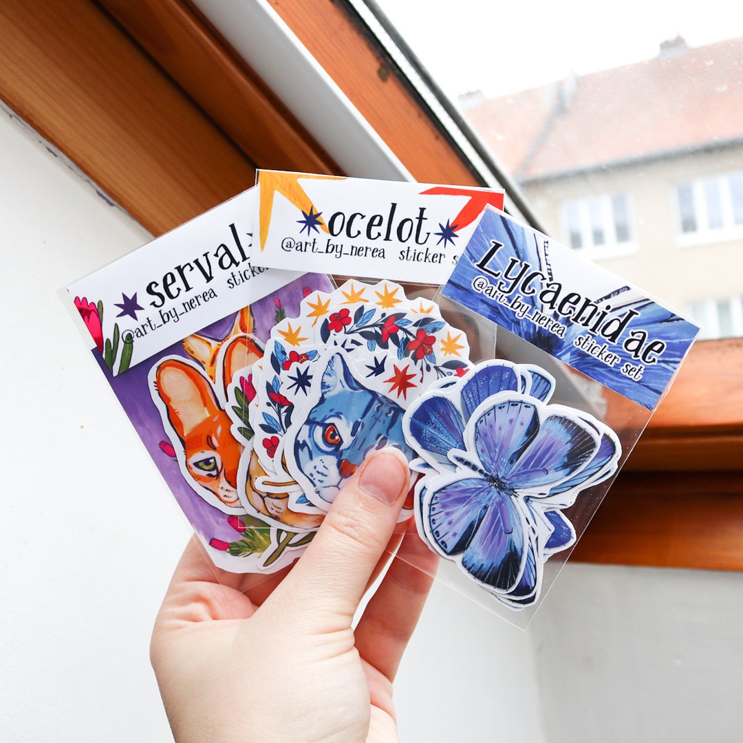 3 Sets of Vinyl Stickers 18 Pieces Blue Butteflies - Etsy