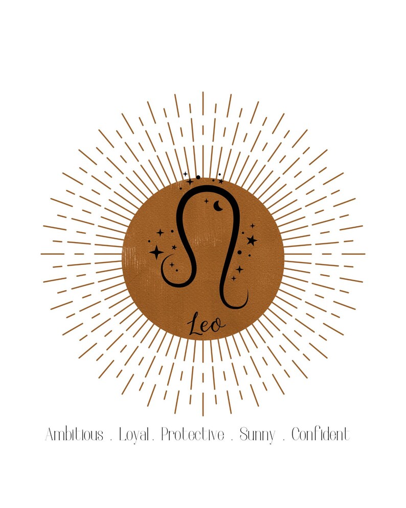 Leo Art Print, Printable Art, Leo, Digital Print, Leo Decor, Wall Art ...