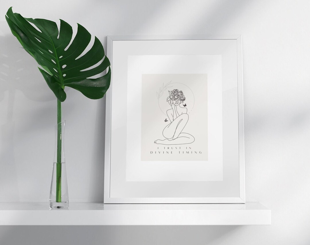 Art Print Affirmation Art Divine Timing Downloadable Art Printable