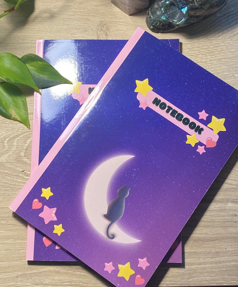 Sailor Luna Theme Notebook Journal , 6x9 , 100 Lines Pages, Matching ...