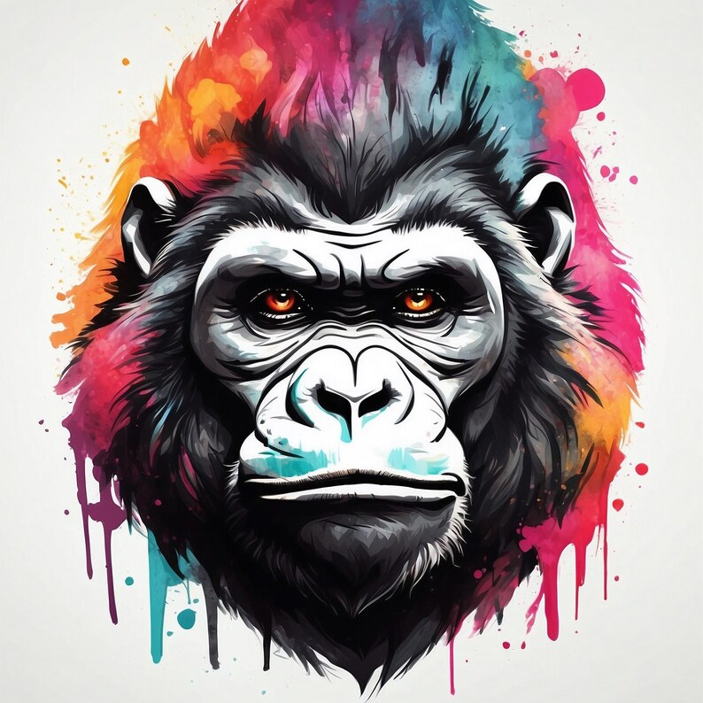 Water Color Animals Vol 1. | Colorful Animal Illustrations | Rainbow ...