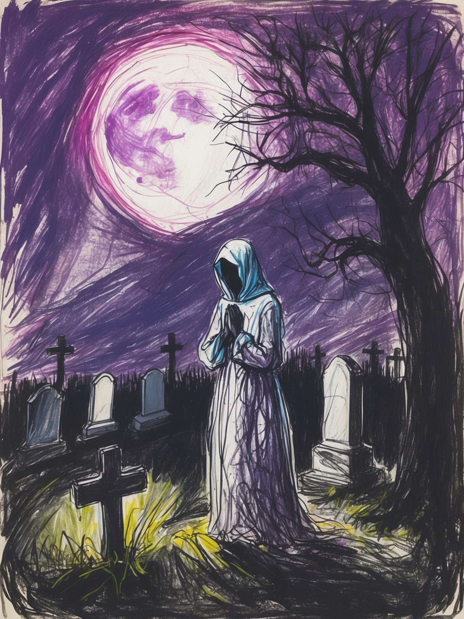 Ghost in the Graveyard Vol. 1 - Spooky Digital Art Design JPG ...
