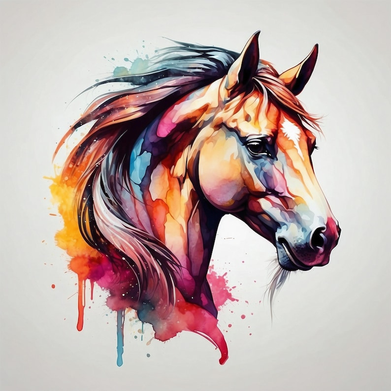 Water Color Animals Vol 1. | Colorful Animal Illustrations | Rainbow ...