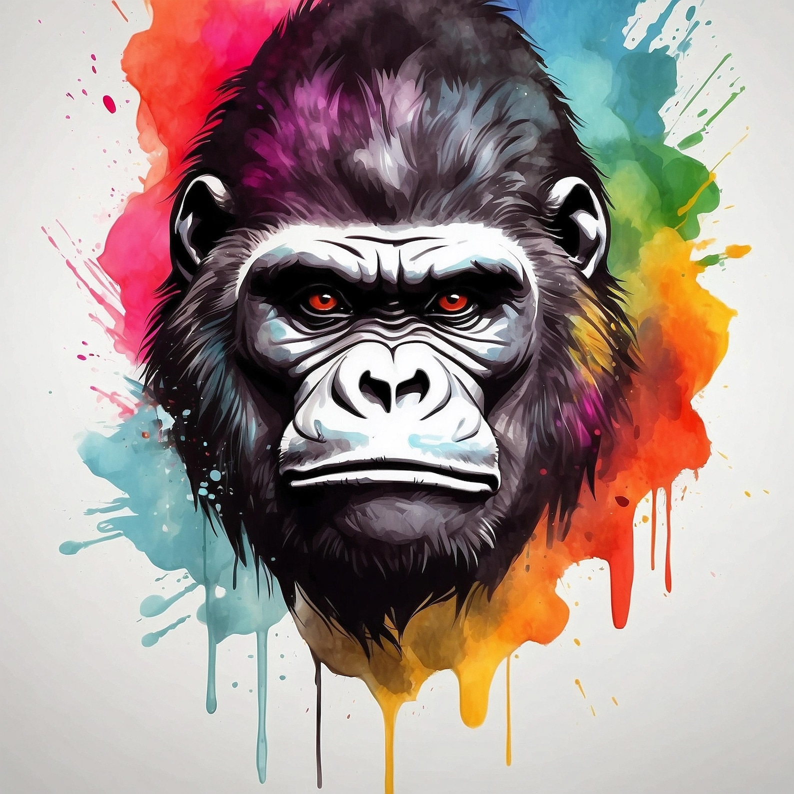 Water Color Animals Vol 1. | Colorful Animal Illustrations | Rainbow ...