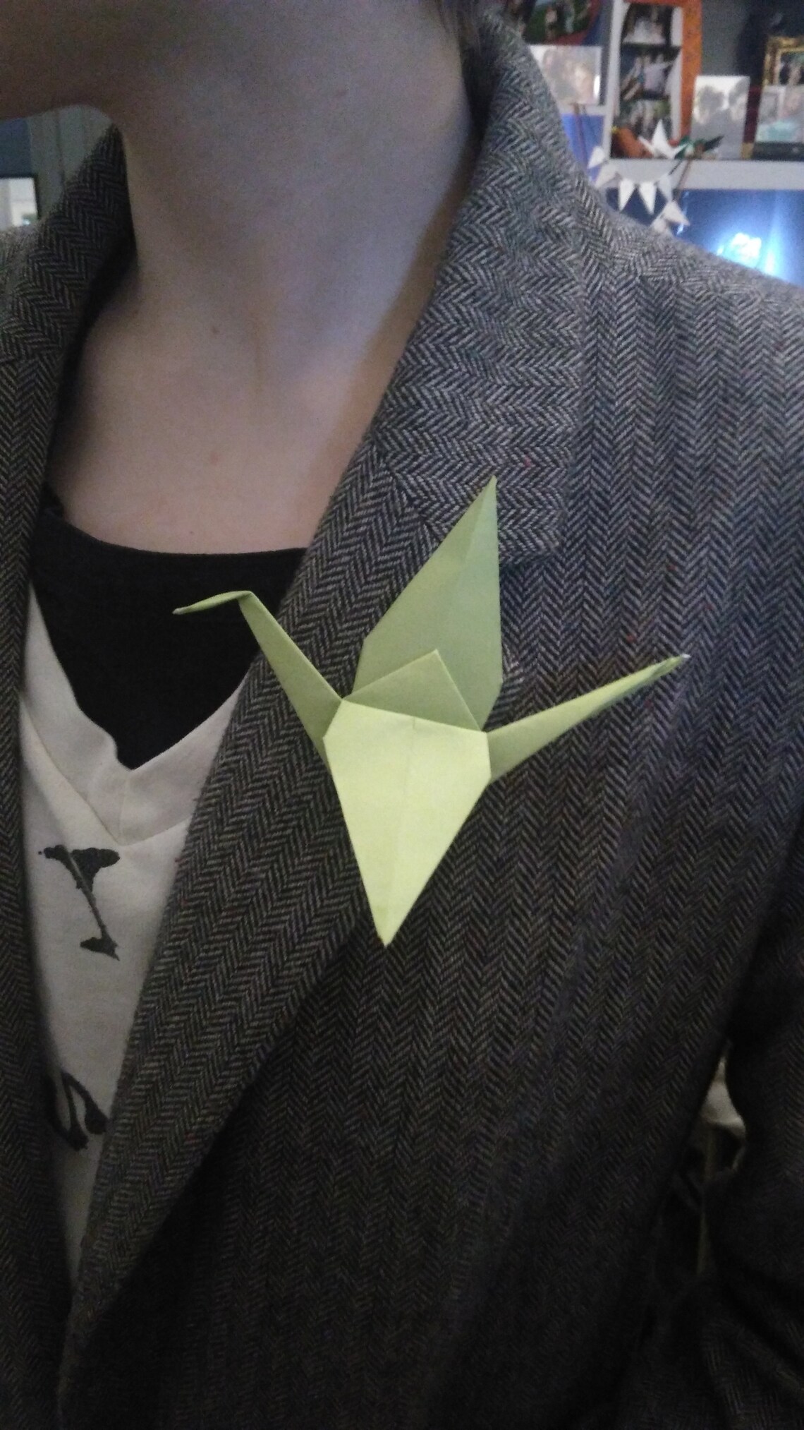 Origami Crane name tag nametag wedding guest groomsmen best | Etsy