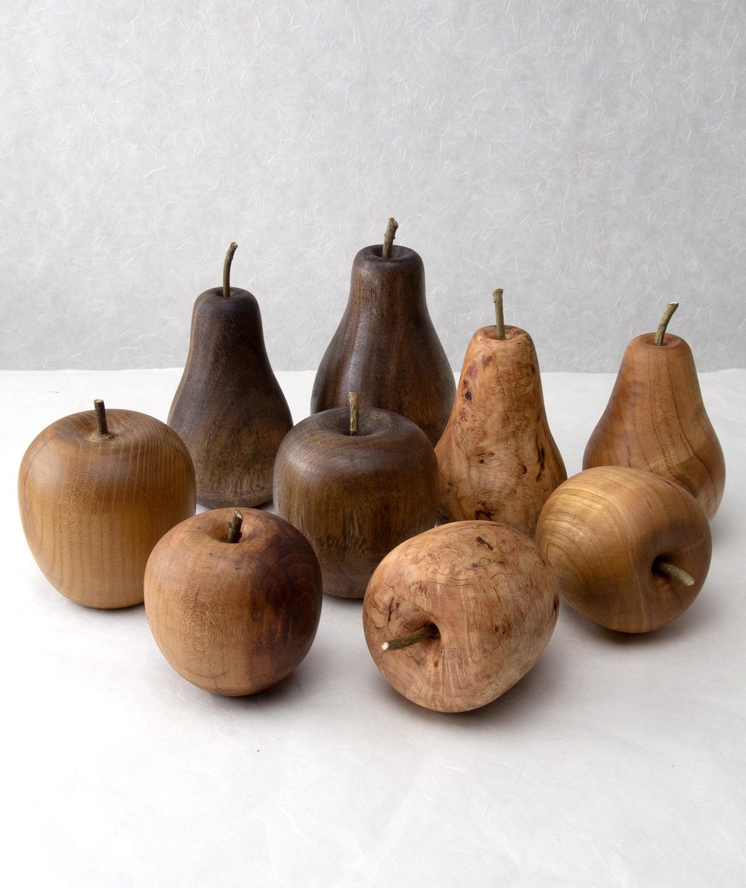Wooden Fruit Ornaments | Apples | Pears | - Etsy