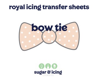 Royal Icing Bow Transfer Sheet - Etsy