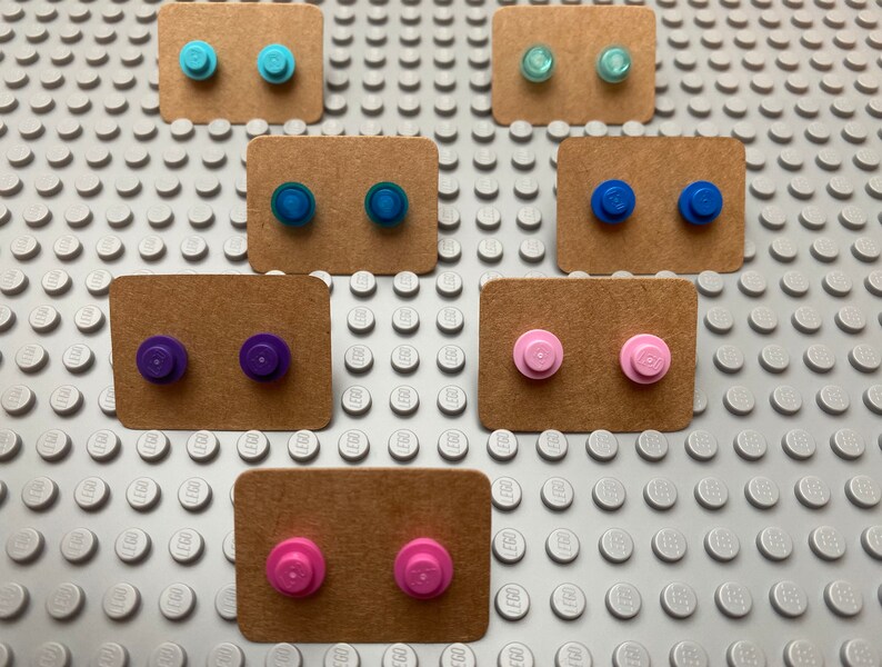 Lego Stud Earrings - Etsy UK