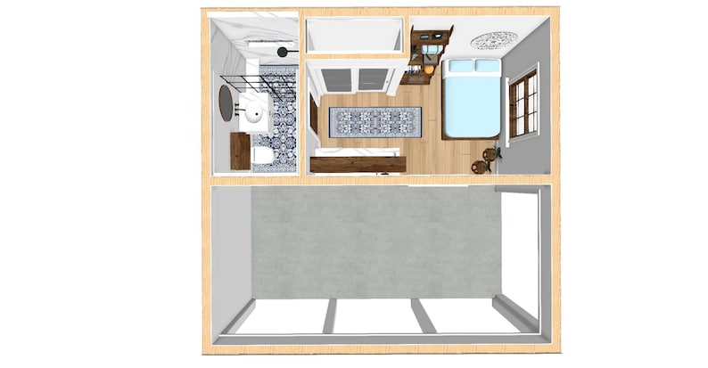 205 Square Foot | Studio House Design Plans for Sale | PDF & DWG Files ...