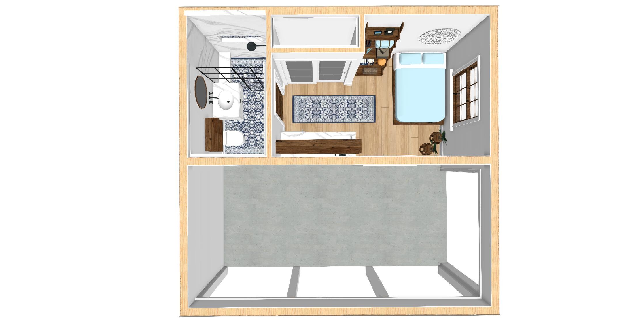 205 Square Foot | Studio House Design Plans for Sale | PDF & DWG Files ...