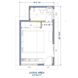 279 Square Foot | Studio House Design Plans for Sale | PDF & DWG Files ...