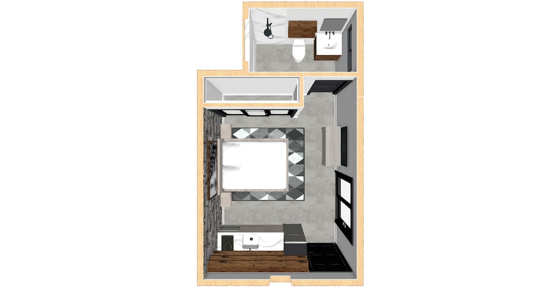 279 Square Foot | Studio House Design Plans for Sale | PDF & DWG Files ...