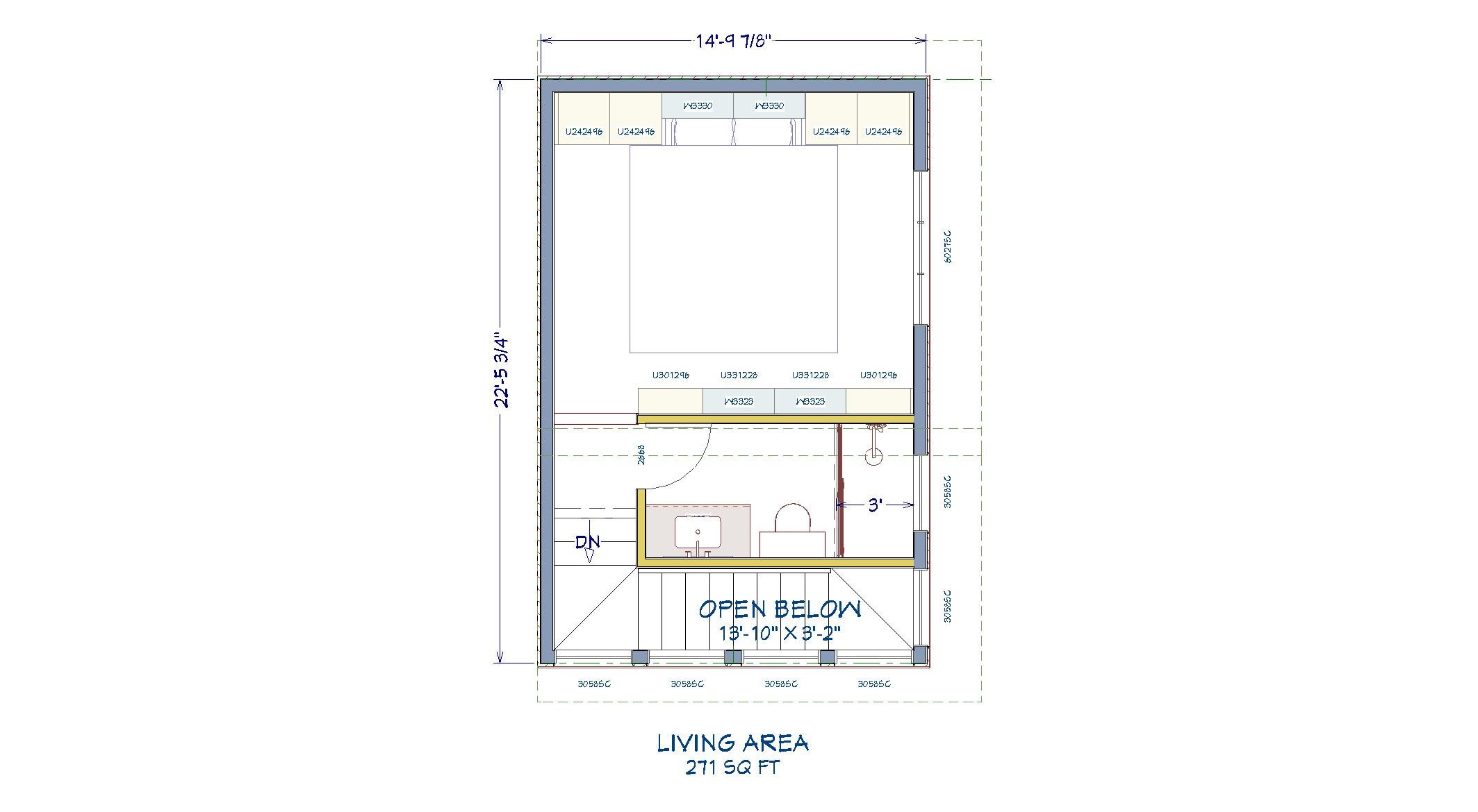 604 Square Foot | 1 Bed 1.5 Bath House Design Plans for Sale | PDF ...