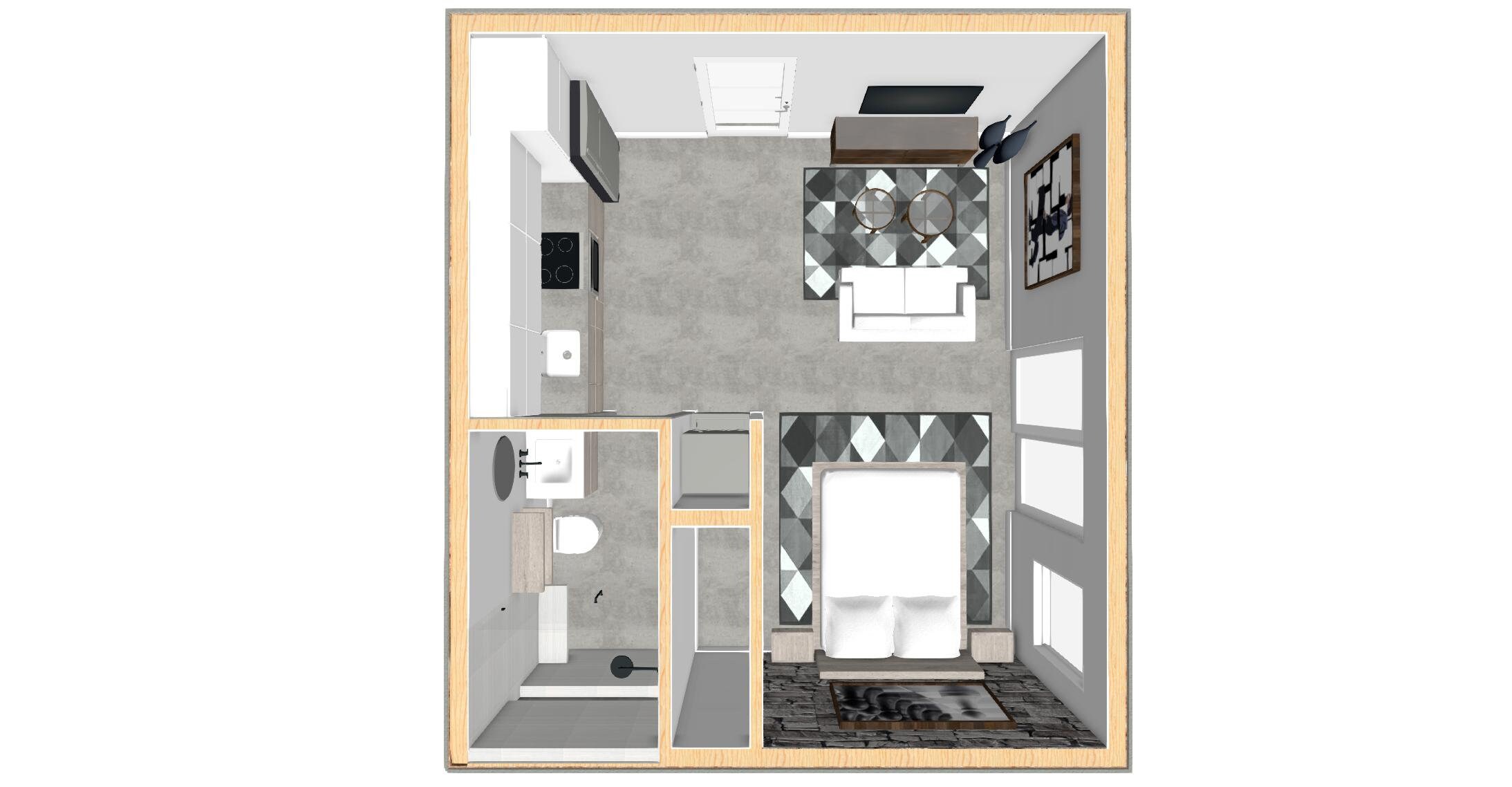 367 Square Foot | Studio House Design Plans for Sale | PDF & DWG Files ...