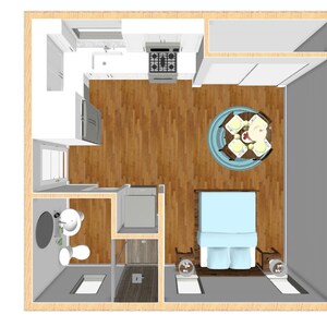420 Square Foot Studio House Design Plans for Sale PDF & DWG Files ...