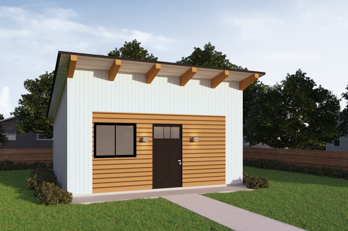 420 Square Foot | Studio House Construction Plans for Sale | PDF & CAD ...