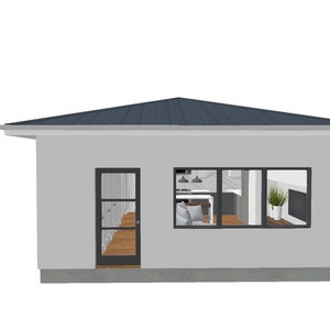 654 Square Foot | 1 Bed 1 Bath House Design Plans for Sale | PDF & DWG ...