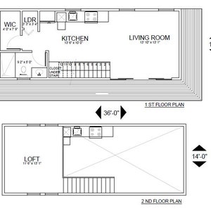 672 Square Foot | 1 Bed 1 Bath House Construction Plans for Sale | PDF ...