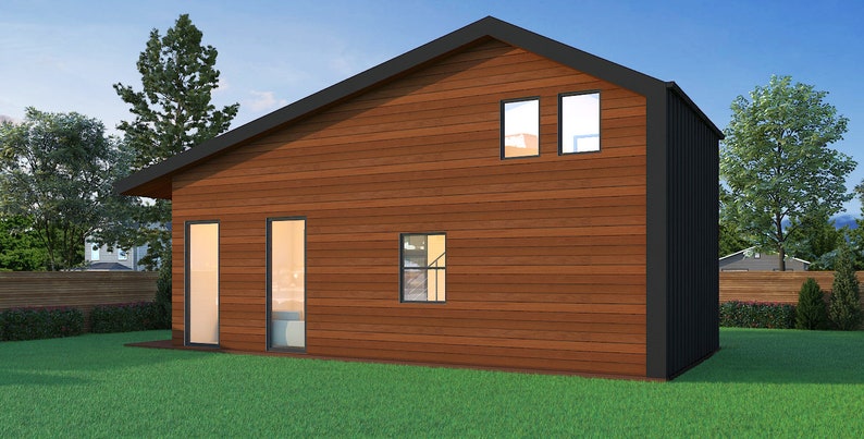 672 Square Foot | 1 Bed 1 Bath House Construction Plans for Sale | PDF ...