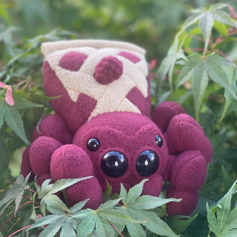 Handmade Pie Fleece Spider Plush - Autumn Decor - Etsy