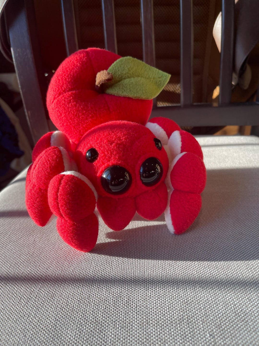 6” Apple Spider Plushie - Etsy
