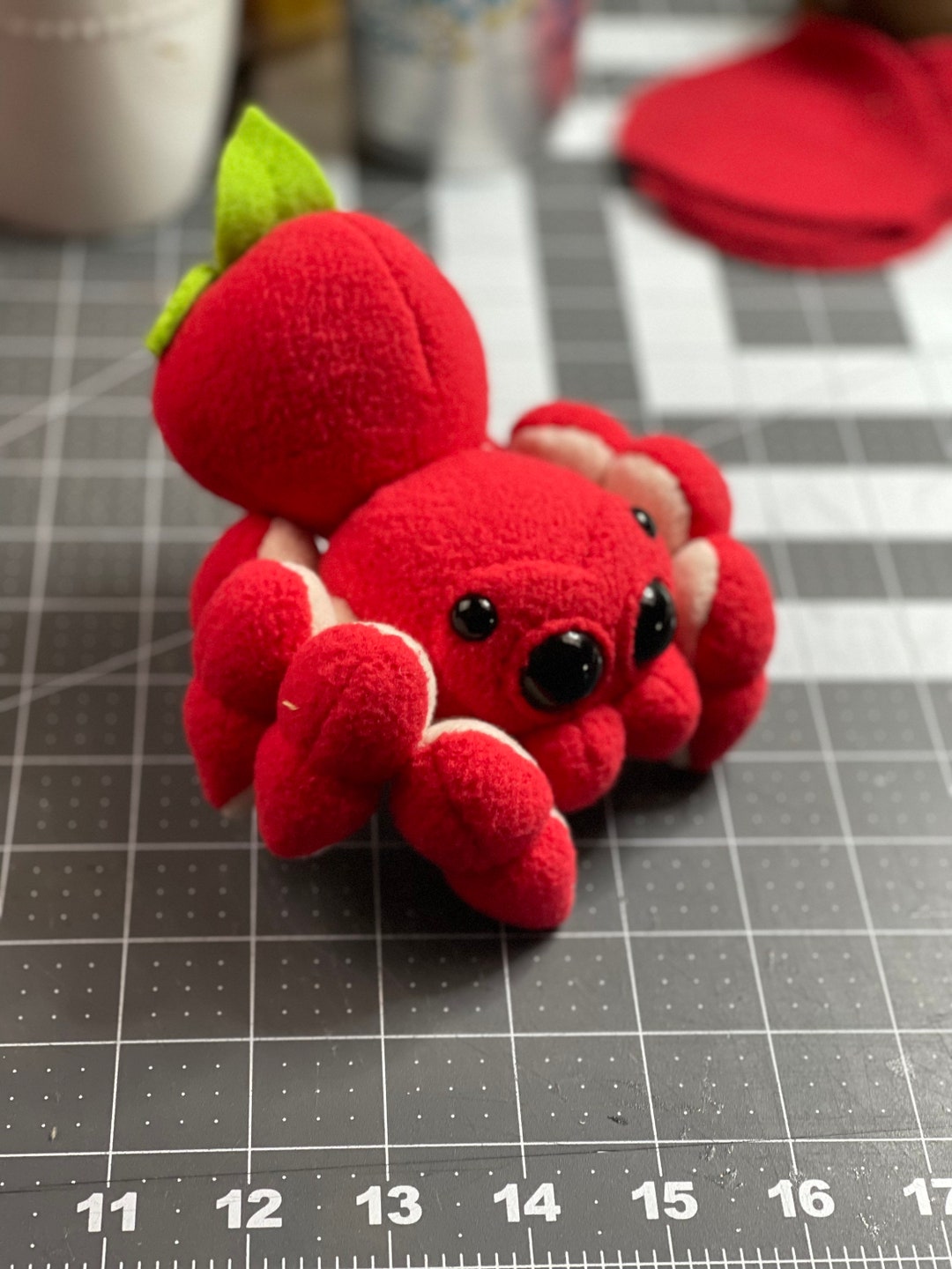 6 Apple Spider Plushie - Etsy