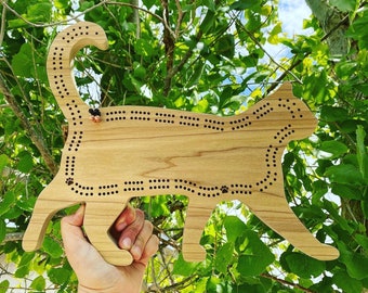 Cat Cribbage Board - Etsy
