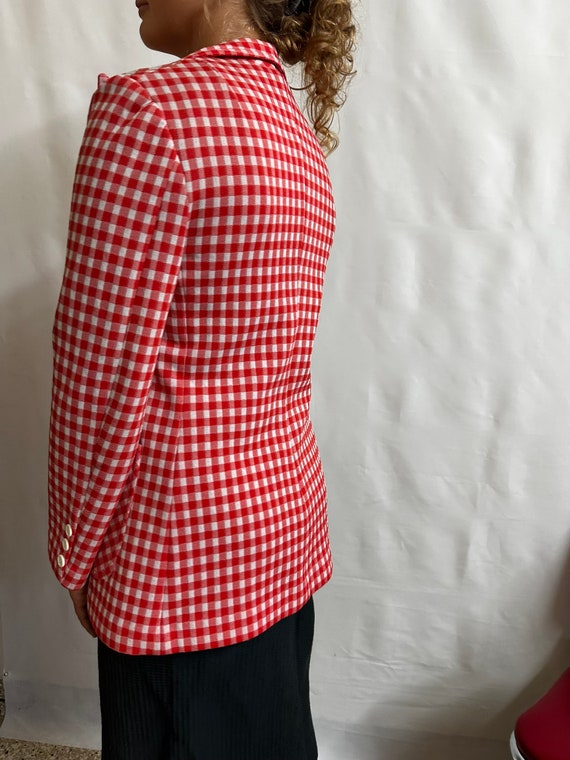 1960s Red Checkered Blazer - Gem