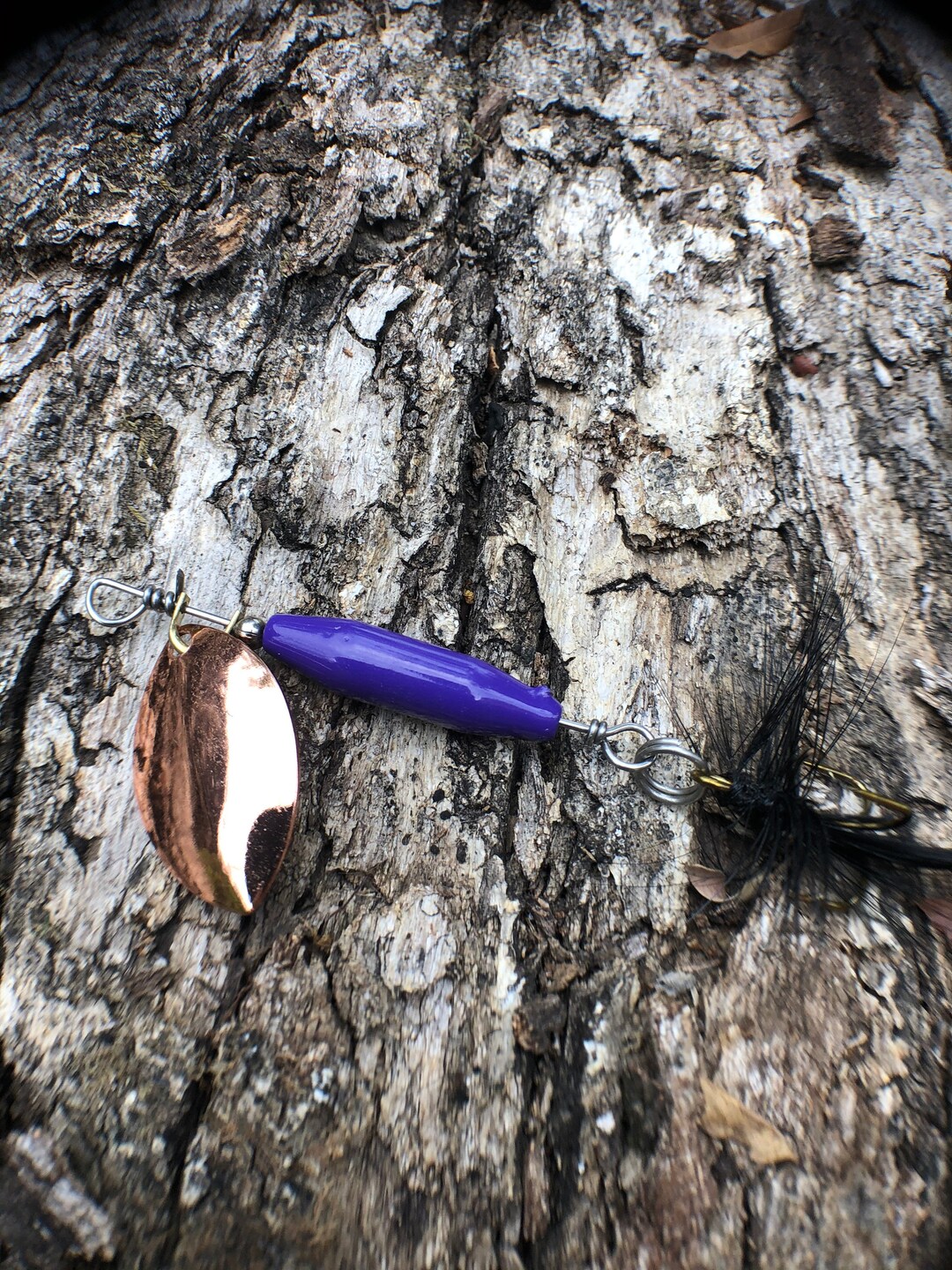 Handmade Copper Inline Spinner Fishing Lure (willow Blade, Approx. 1/4 ...