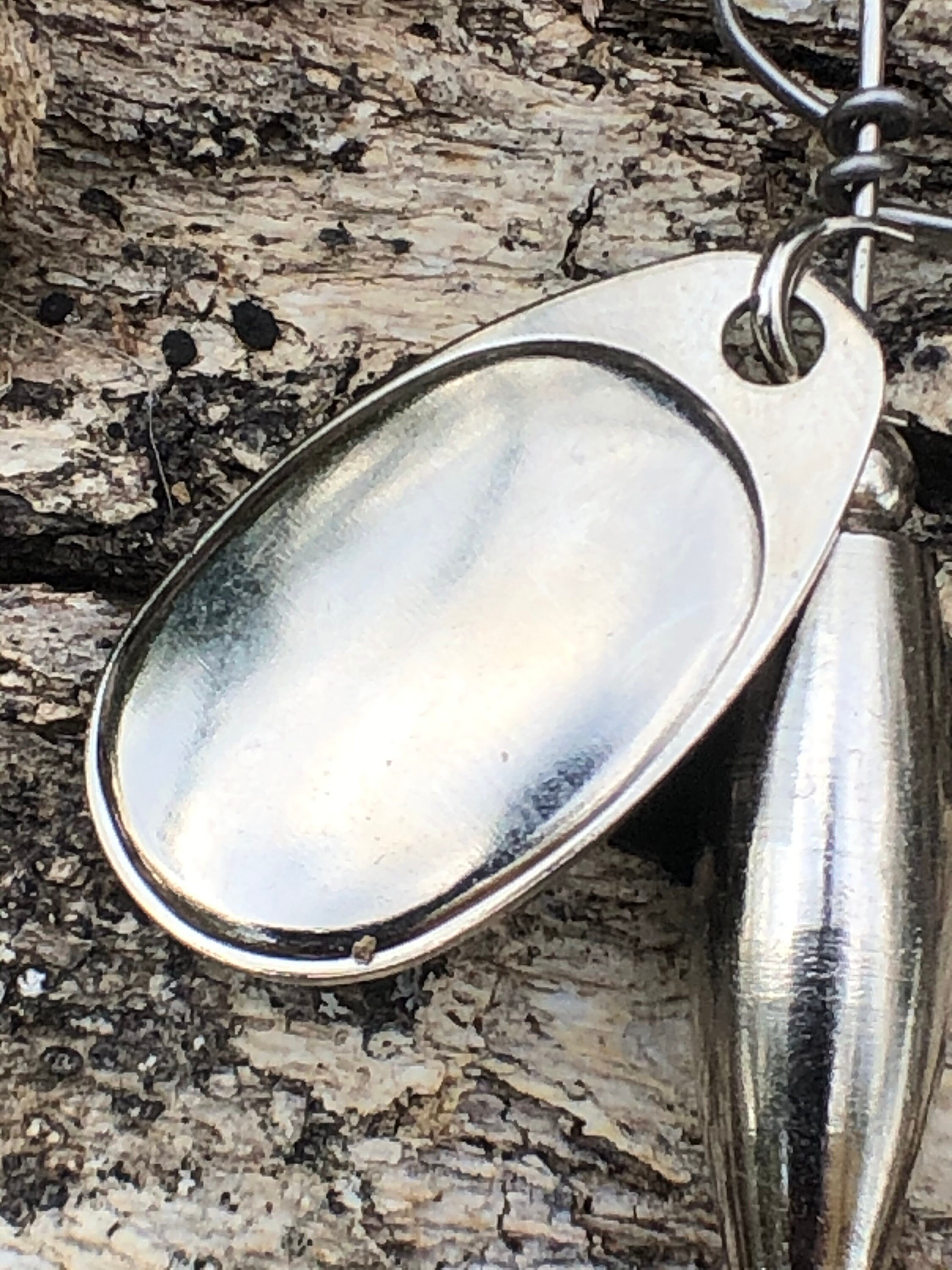 Handmade Silver Finesse Inline Spinner Fishing Lure (french Blade ...