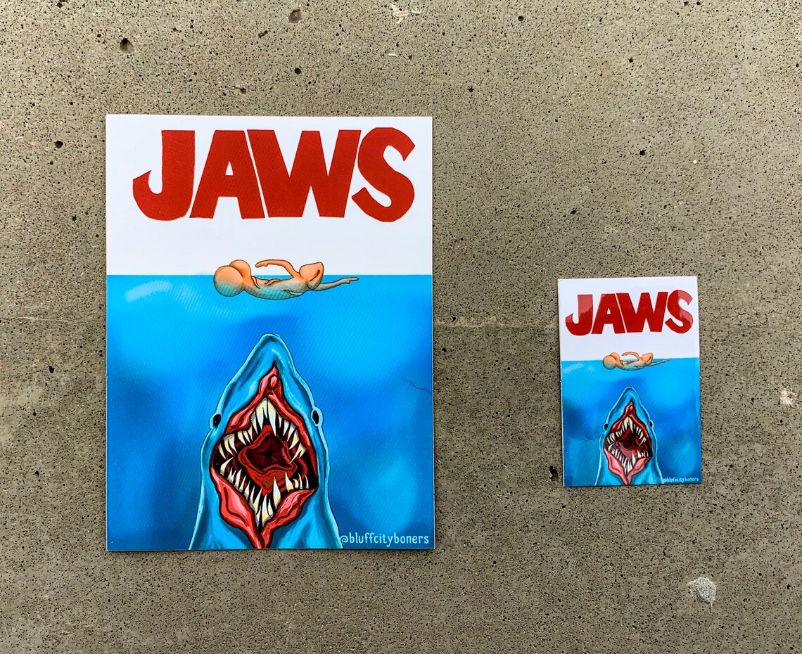 Jaws Sticker | Etsy