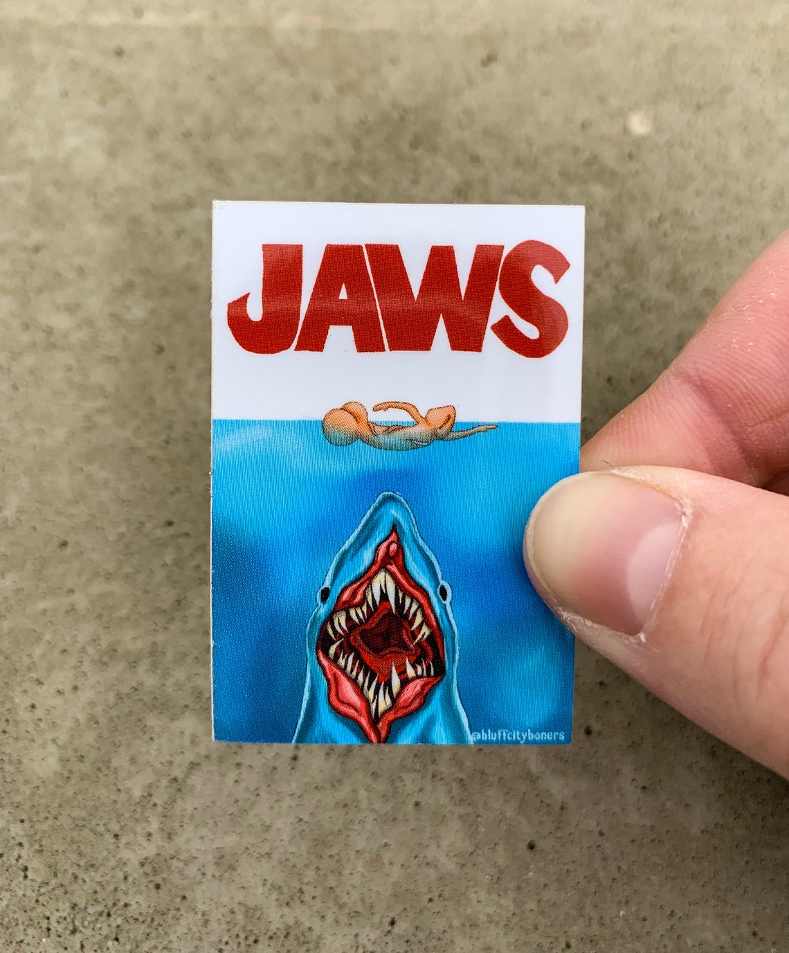 Jaws Sticker | Etsy