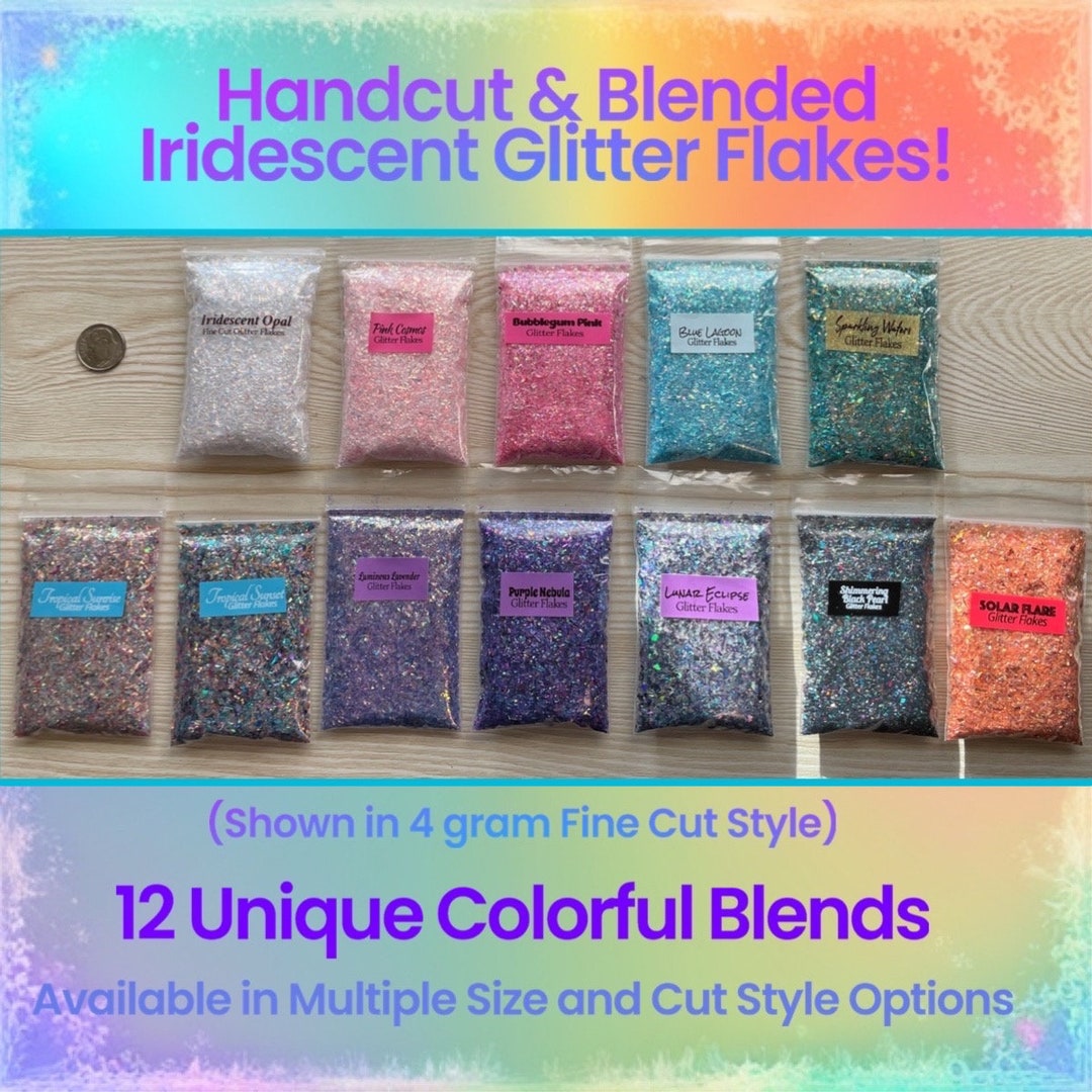 Ultimate 24 Blend Glitter Flake Set, Iridescent Sparkling, New Combo ...