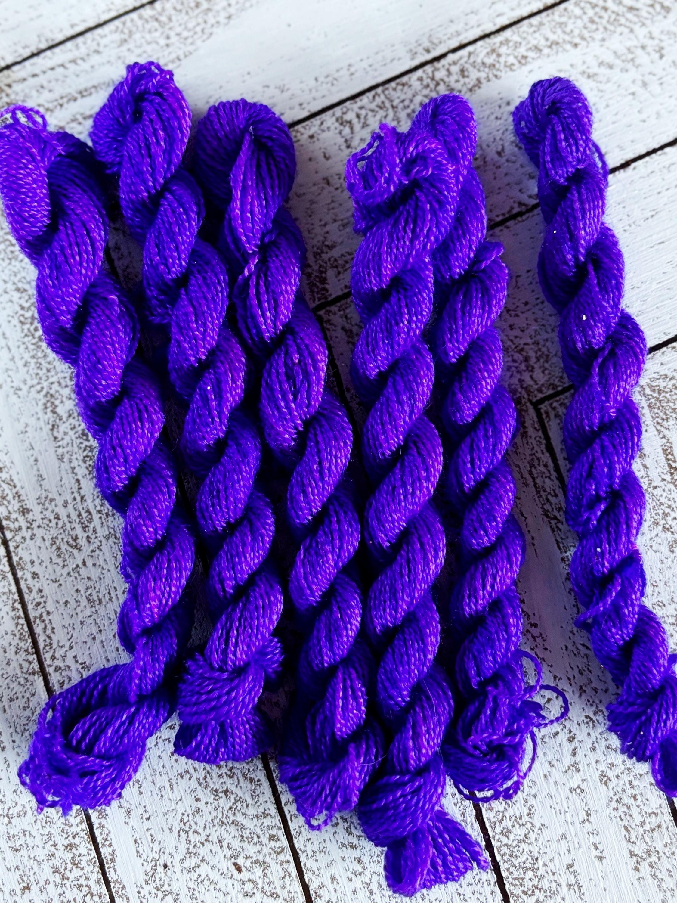 Groovy! - Purple Neon Embroidery Thread, BFL and Silk, Embroidery ...