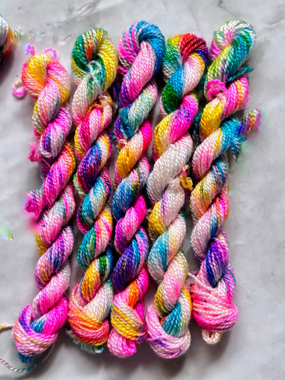 Trippin - Neon Rainbow Embroidery Thread, Wool and Silk for Embroidery ...
