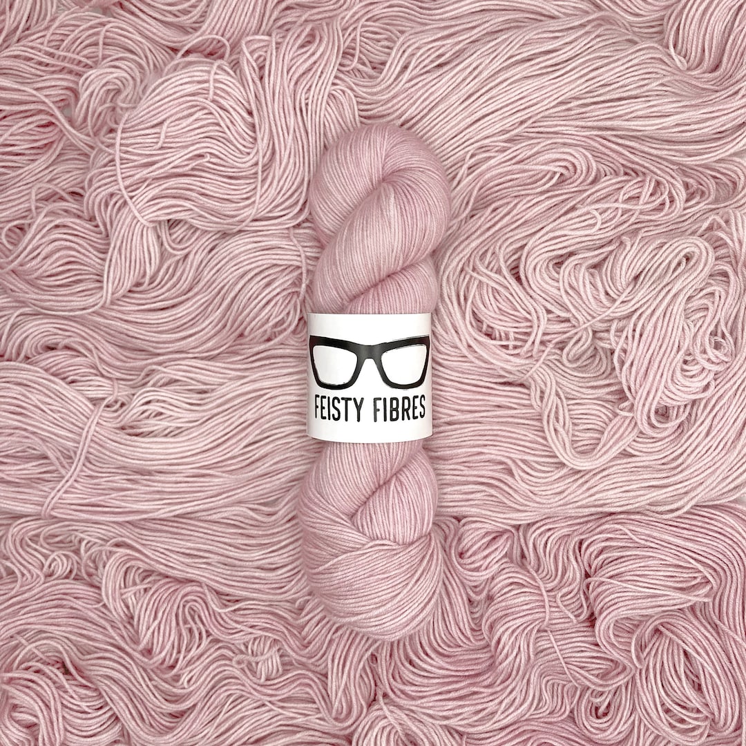 Aw Shucks- Light Pink Merino/cashmere/nylon Fingering Weight Hand Dyed ...