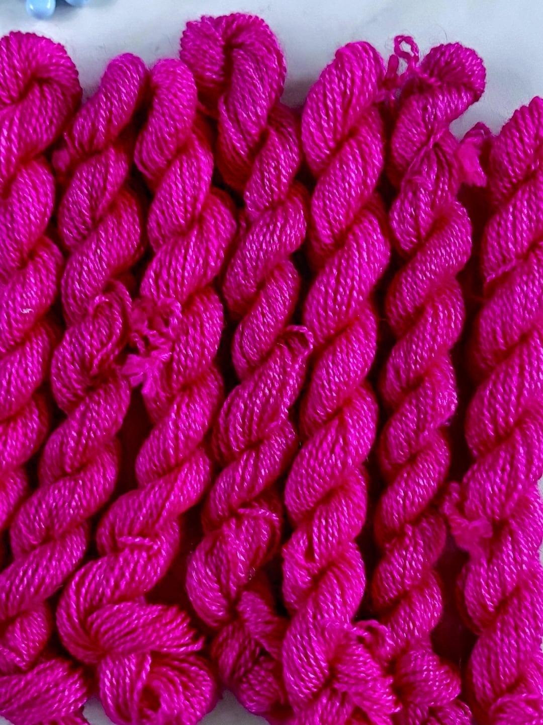 PANK! - Pink Neon Embroidery Thread, BFL and Silk, Embroidery, Stick ...