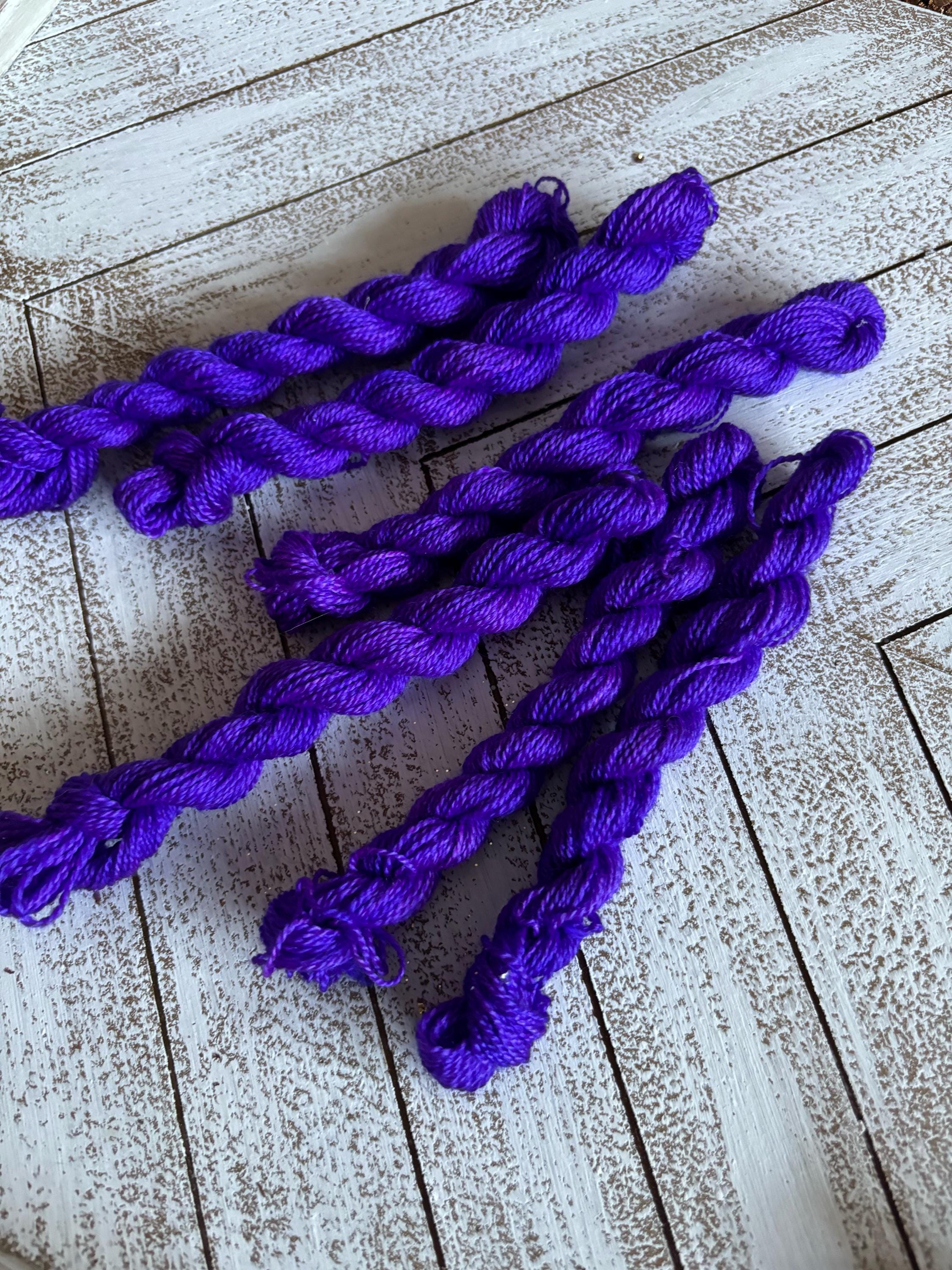Groovy! - Purple Neon Embroidery Thread, BFL and Silk, Embroidery ...
