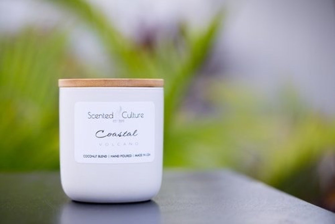 Coastal Volcano Volanicic Spring Lavender Scent Coconut Soy Wax Floral ...