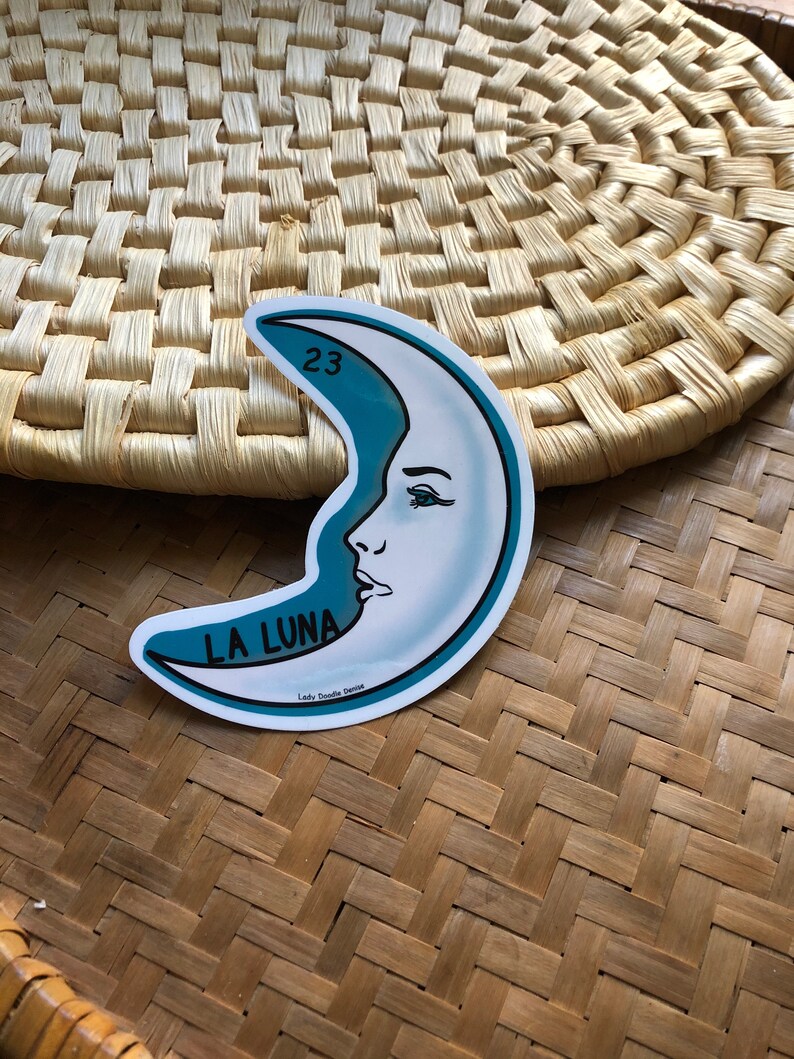 La Luna Sticker Moon Sticker La Loteria Sticker Mexican - Etsy
