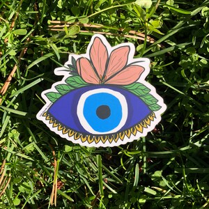 The Evil Eye Sticker, Karma and Fate Protection Sticker, Amulets Stickr ...