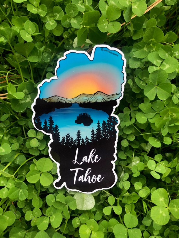 Lake Tahoe Sticker Emerald Bay Sticker Blue Sunset Mountain - Etsy