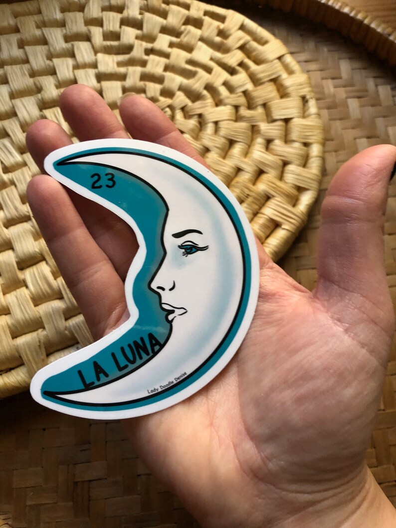 La Luna Sticker Moon Sticker La Loteria Sticker Mexican - Etsy
