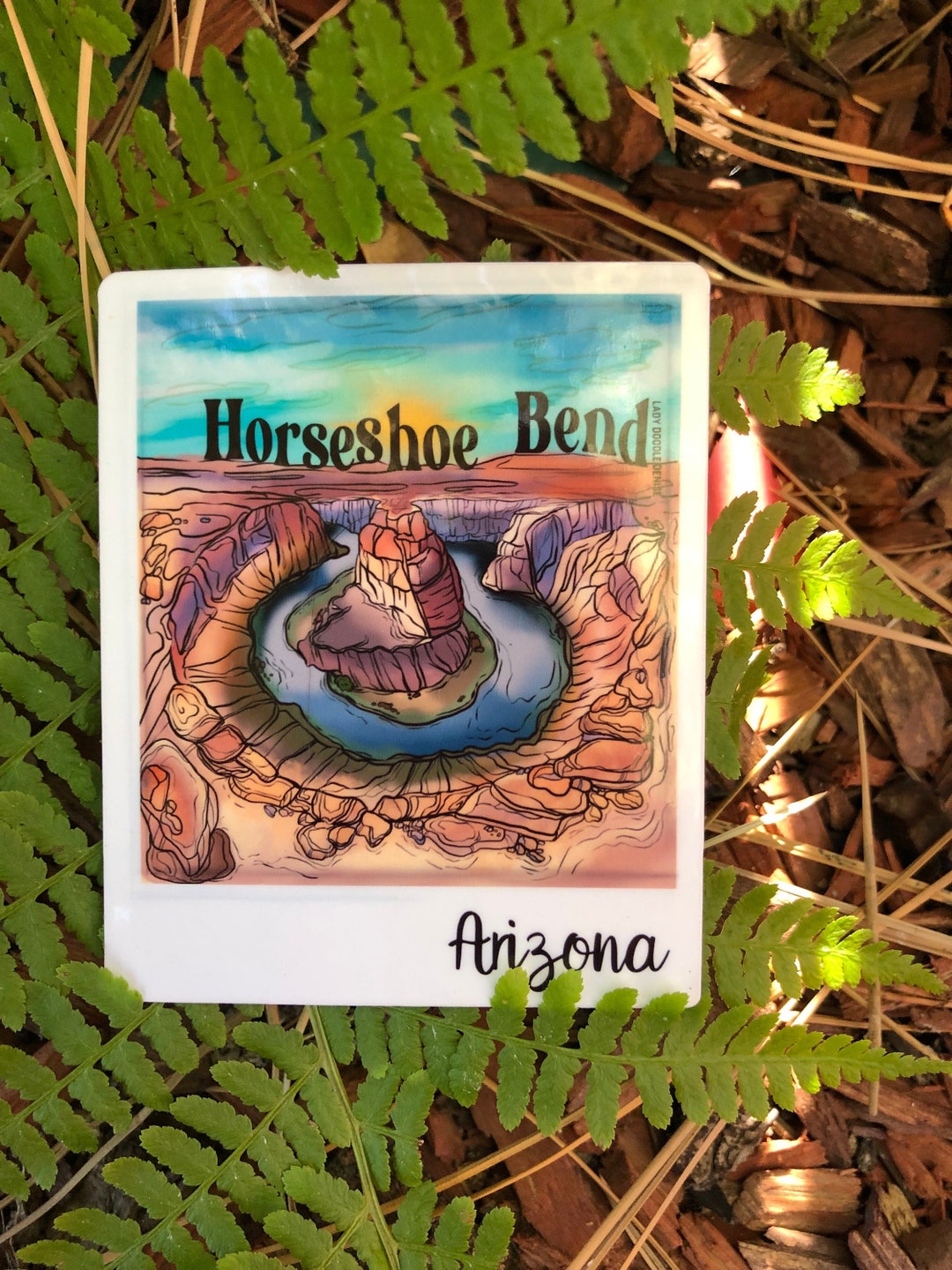 Horseshoe Bend Sticker, Arizona Sticker, Glen Canyon Sticker, Glossy ...